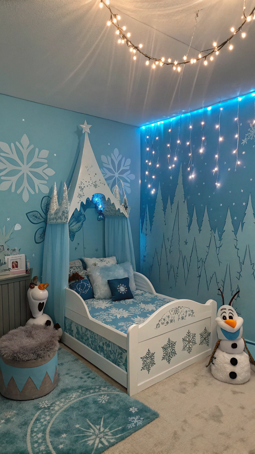Frozen Bedroom Ideas For Kids + Party Decor Inspiration